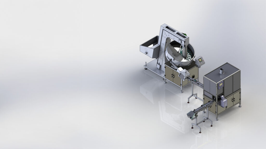 CAP FEEDER WITH PRINTING INSPECTION, AND COUNTING - Sai Samarth Engineering